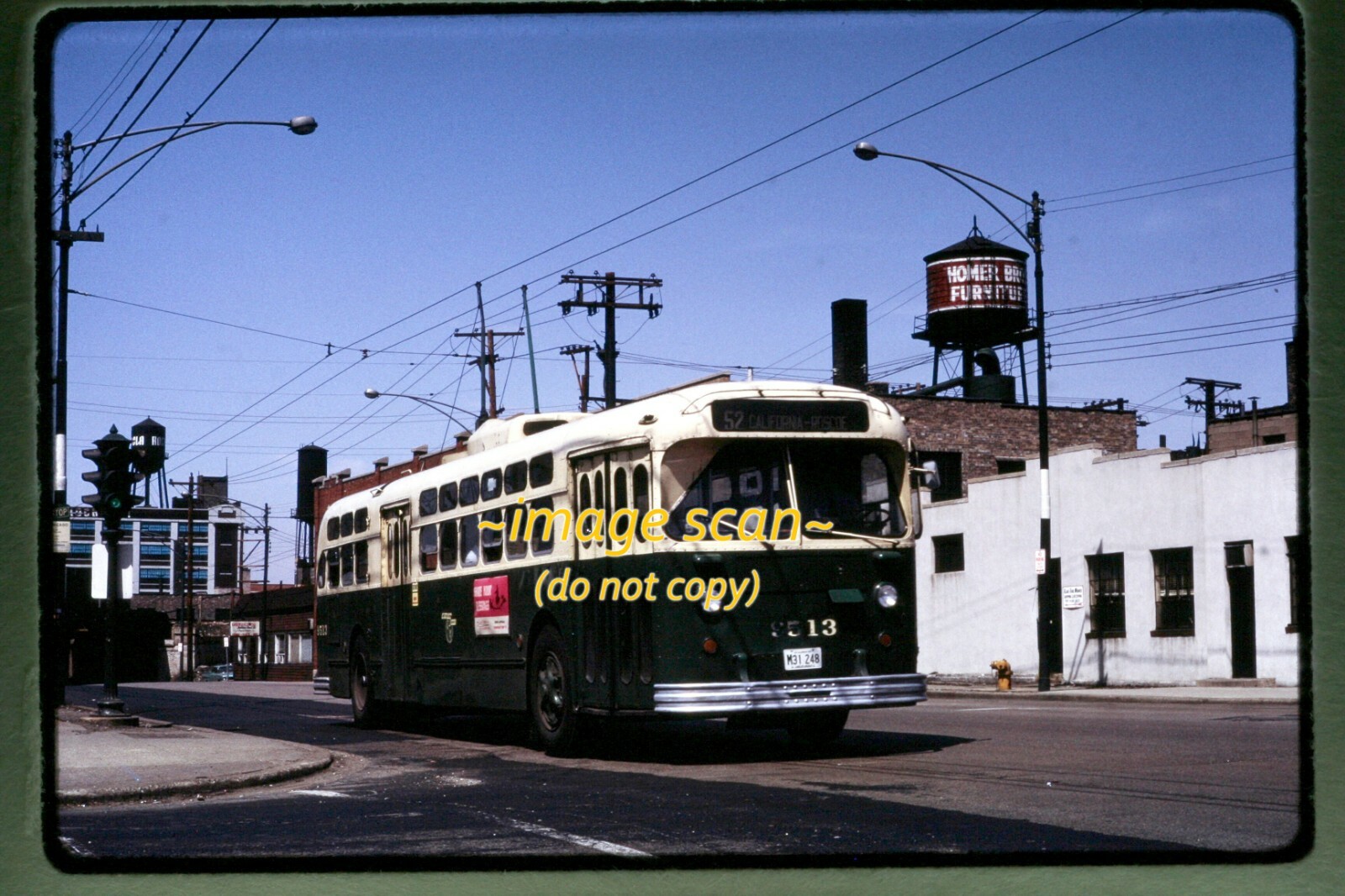 CTA Chicago Transit Bus 9513 in 1965, Kodachrome Slide h17b | eBay