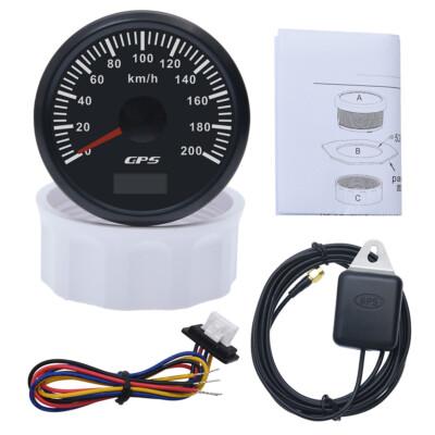52mm Digital GPS Tacho 0-200km/h Tacho für Auto Boot Motorrad Universal ...