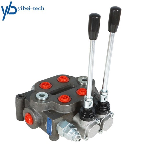 2 Spool Hydraulic Directional Control Valve Tractor Loader BSPP Port 25 ...