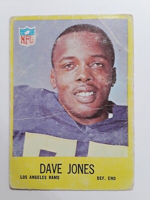 1967 Philadelphia Dave "Deacon" Jones #90 football card Los Angeles ...
