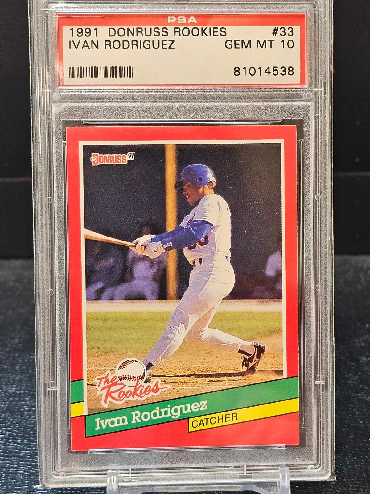 1991 DONRUSS ROOKIES IVAN RODRIGUEZ #33 ROOKIE CARD PSA 10 GEM MINT | eBay