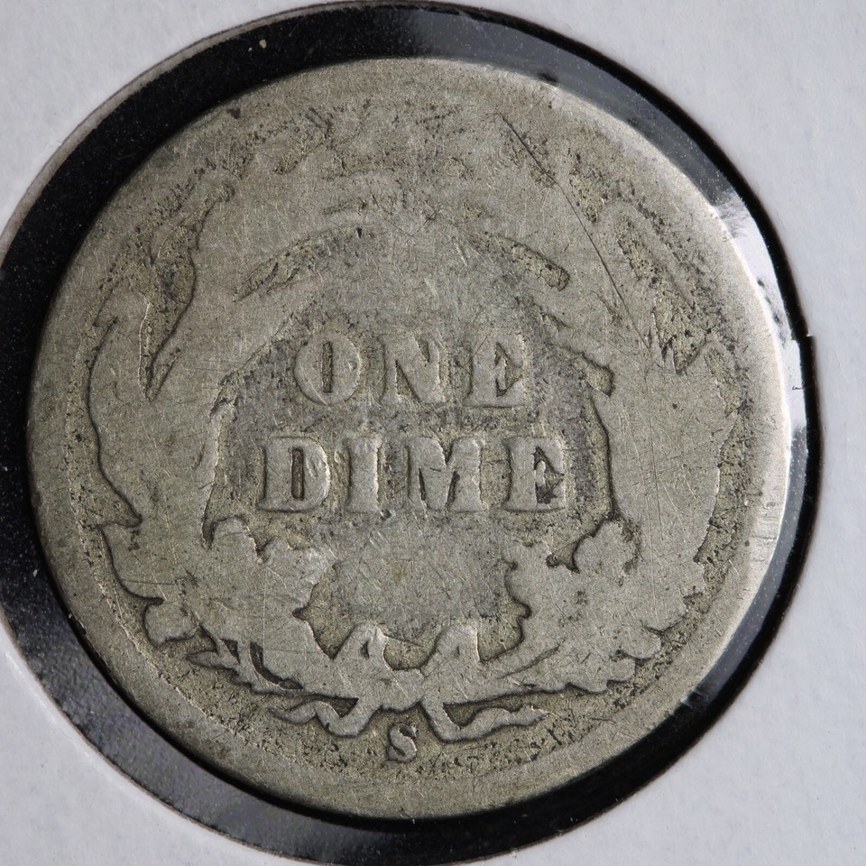 1895-S Barber Silver Dime CHOICE GOOD E196 JCM | eBay