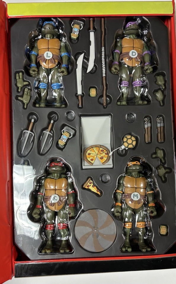 NECA Teenage Mutant Ninja Turtles 8 Pack SDCC 2017 Collector's Case Set ...