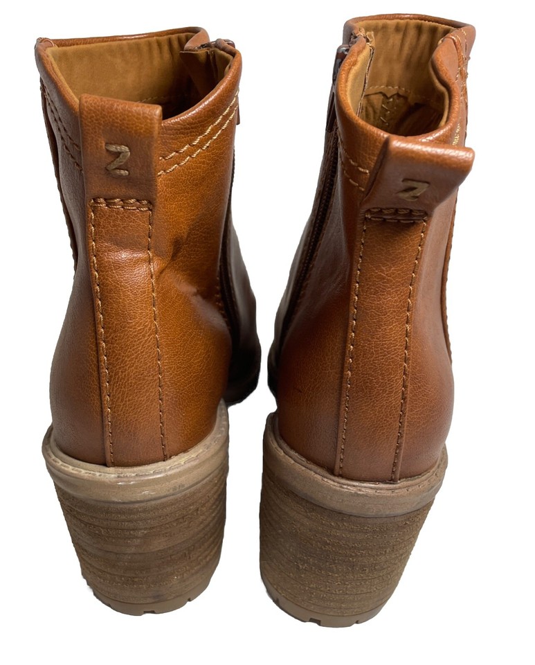 Zodiac Women's Boot Greyson Cognac Ankle Bootie Sz 10 Block Heel | eBay