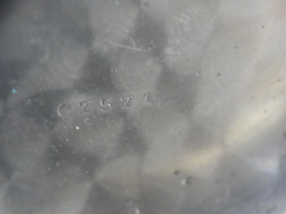 ANTIQUE SILVER PLATE POCKET FOB WATCH ENAMEL FACE | eBay