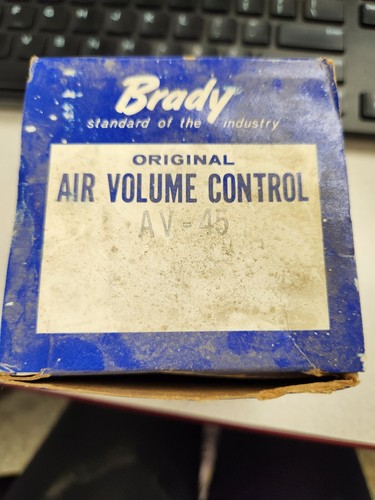 Brady Campbell AV-45IND Air Volume Control Water Pump NEW | eBay