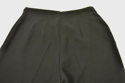 Escada Pants Sz 36 Slacks Black Wool 6 US Black Career Flat Front Size ...