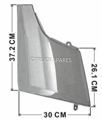 MITSUBISHI CANTER (2005-2011) FRONT CHROME CORNER PANEL ~ RH (DRIVER ...