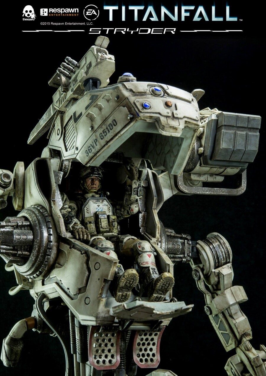 ThreeZero 3A Titanfall Stryder Figure Collectibles 1/12 Scale With ...
