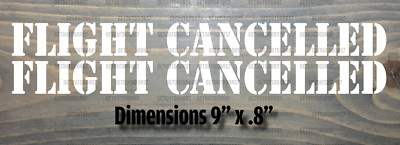 Flight Cancelled Barrel Decal Sticker PAIR Shotgun Duck Goose Sitka ...