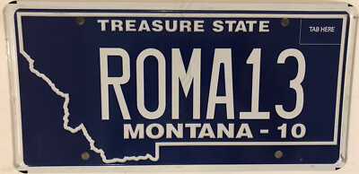 Vanity ROMA ROME 13 license plate Italia Italy Italian Colosseum Trevi ...