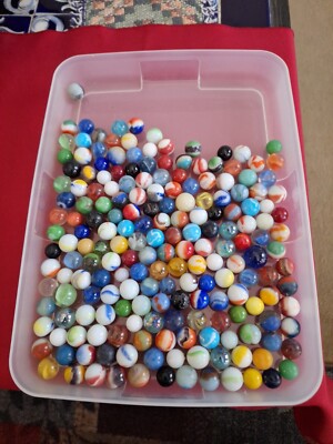 Lot Of 190 Old Cool Marble Marbles Estate Variety Unbranded Great ...