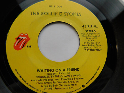 The Rolling Stones – Waiting On A Friend 1981 7" Single RS 21004 | eBay