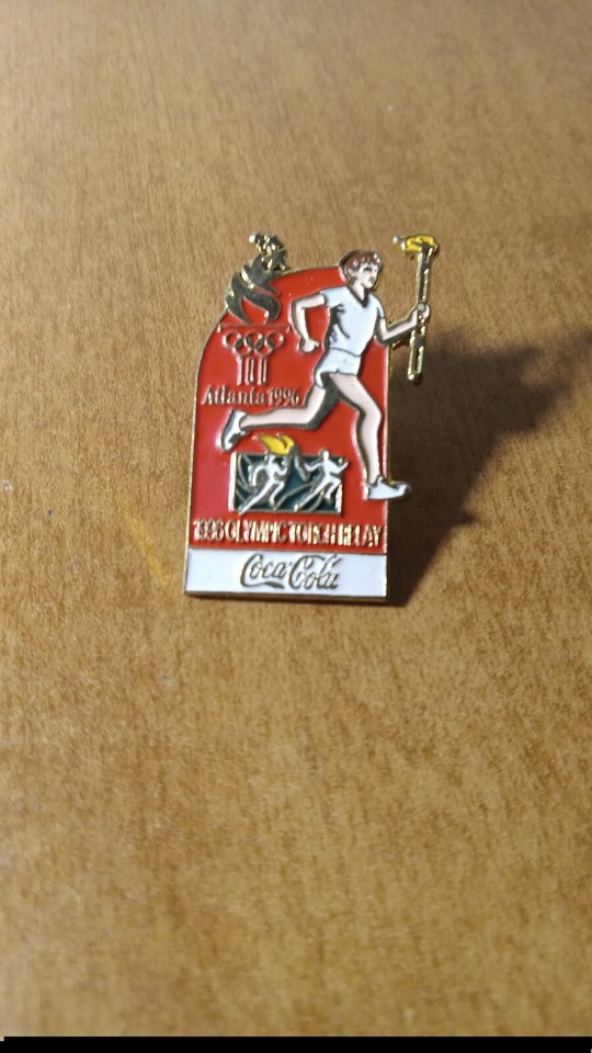 1996 Coca Cola Olympic Torch Relay Atlanta Hat Pin Label Pin | eBay