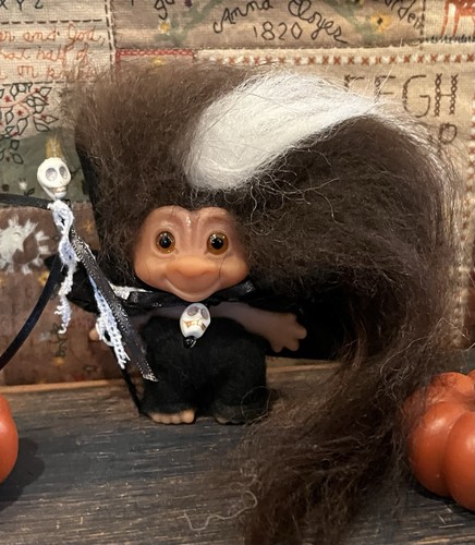 Vintage 1960’s DAM 2 1/2” Troll Doll Custom Gothic New Felt And Mohair ...