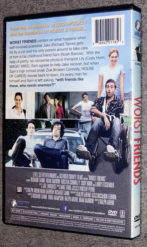 Worst Friends 2014 DVD Richard Tanne Noah Barrow Kristen Connolly Cody ...