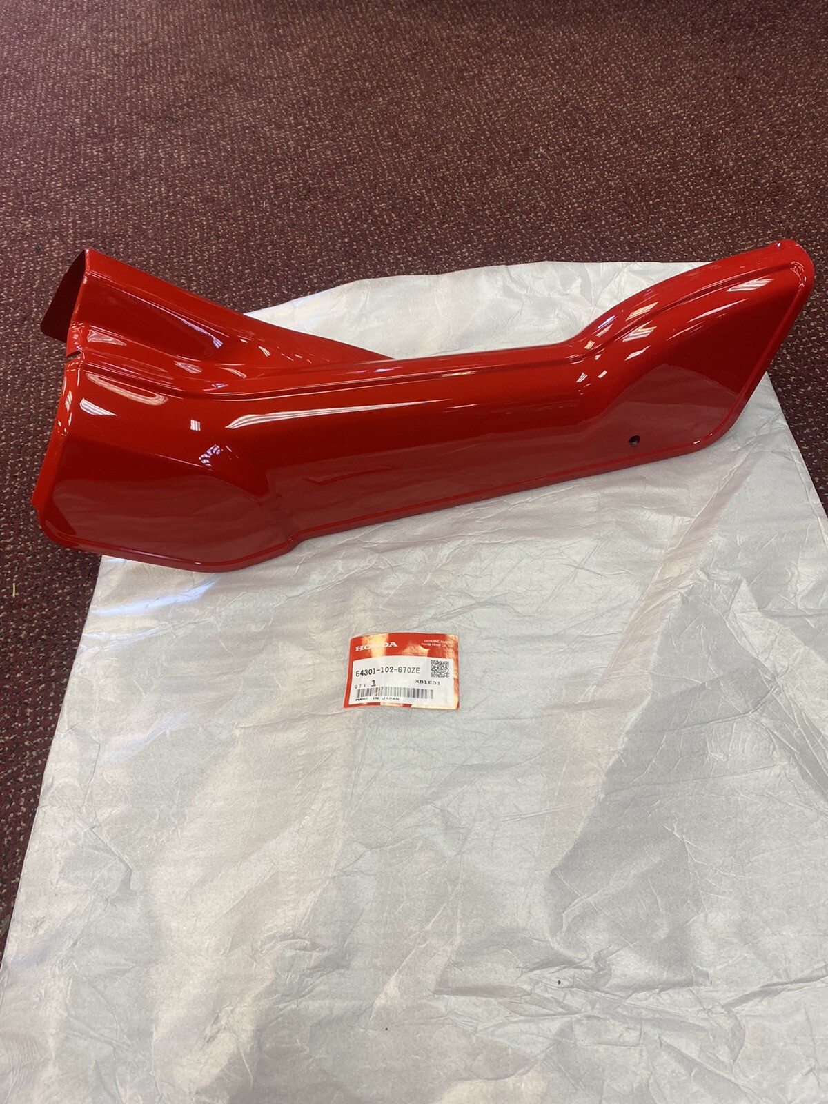 OEM Honda Monza Red Frame Shroud Cover Plastic Trail 90 Trail110 CT90 ...