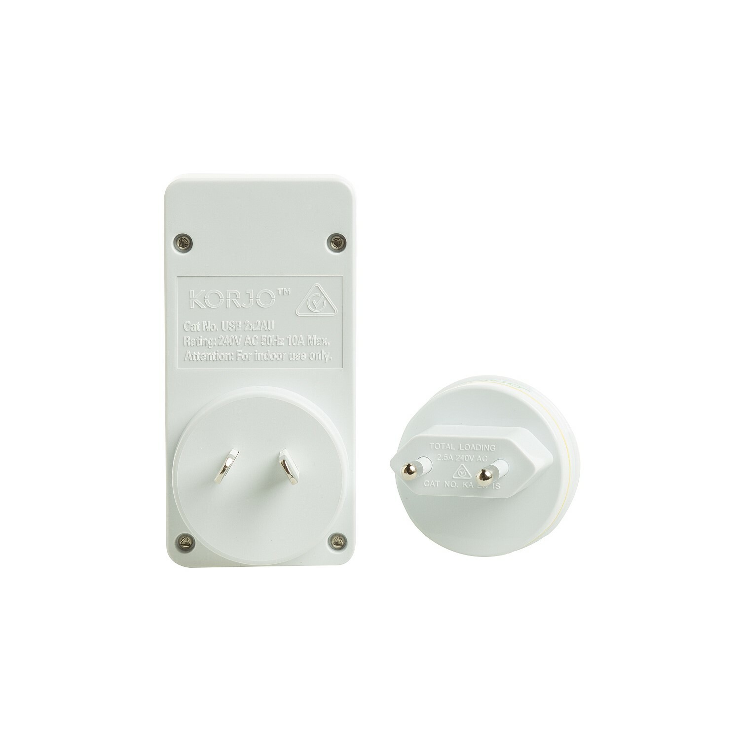 NEW Korjo 2 Port Usb & Power Adaptor for EU & AU/NZ | eBay