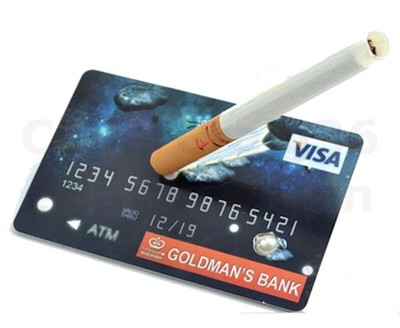 FLOATING CIGARETTE ON A CREDIT CARD TELEKINETIC CIG FLOAT CLOSE UP ...