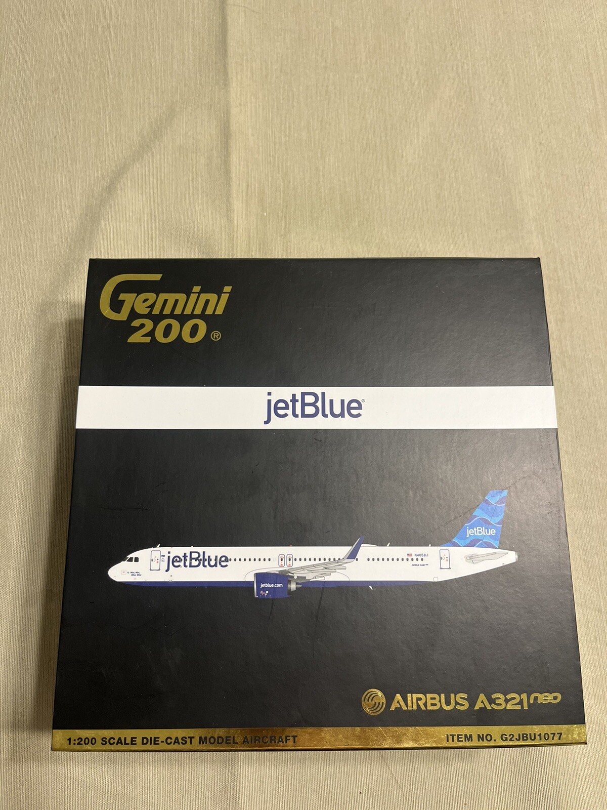 GeminiJets 1:200 JetBlue A321NEO Diecast Airplane Kit - White ...