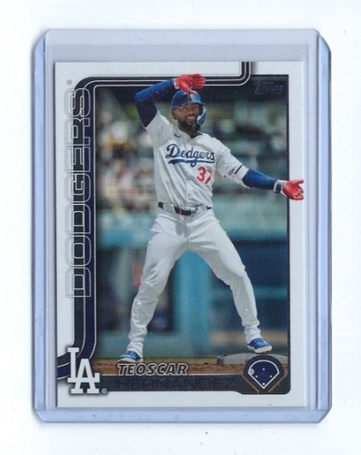 2025 Topps Series 1 Teoscar Hernandez (SP) Base Dancing Dodgers #176 ...