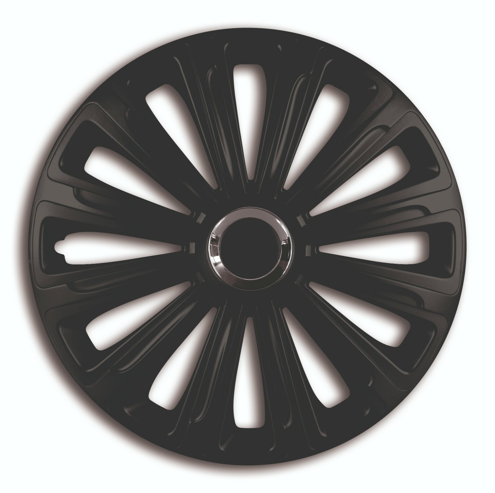 Wheel Trims 14" Hub Caps Trend RC Plastic Covers Set of 4 Black ...