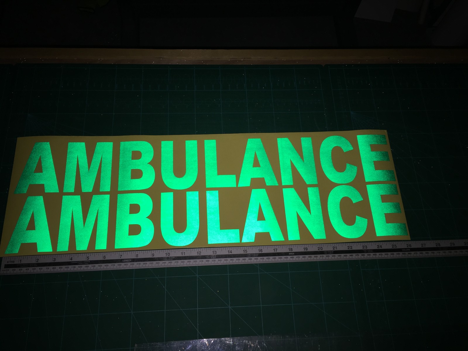 AMBULANCE REFLECTIVE VINYL STICKER DECAL choice of size & colour | eBay UK