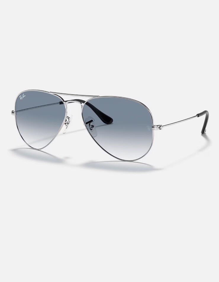 Ray-Ban Aviator Sunglasses RB3025 003/3F Silver Frame & Blue Gradient ...