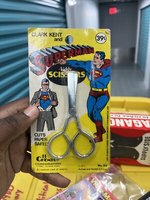 1973 Clark Kent & SUPERMAN Scissors New on Card Very Good Condition | eBay