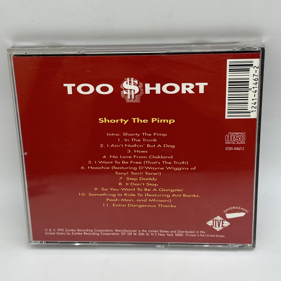 Shorty The Pimp by Too Short $hort (CD, 1993) Parental Advisory ...