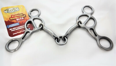 Gag Curb Bit Short Shank Lifesaver Snaffle Mouth 5" Horse Tack Kelly ...
