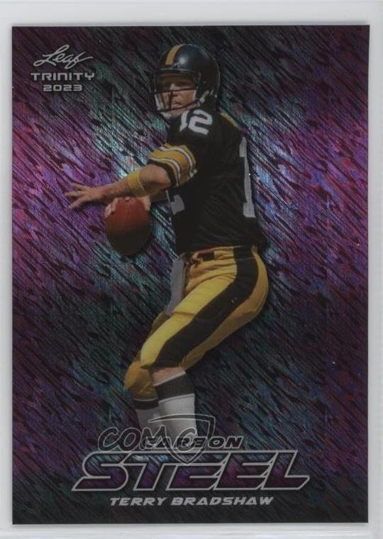 2023 Leaf Trinity - Trinity Steel Terry Bradshaw #S-74 Pre-Production ...