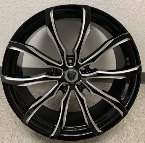 20" BORGHINI B32 Wheel 🔥 20X8.5 +35 5X114.3 🔥 73.1 Black Milled Rim ...