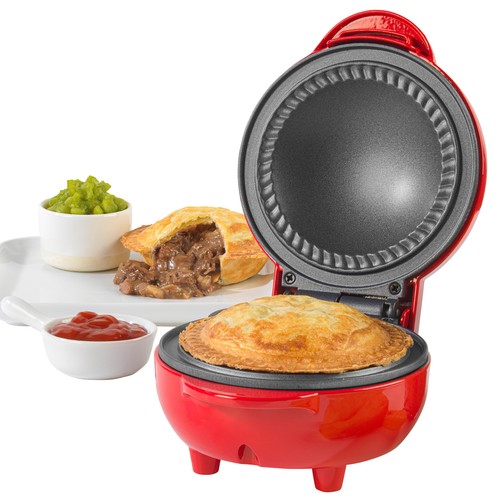 Mini Electric Pie Maker Compact Design Crimped Edge 550 W Red Giles ...