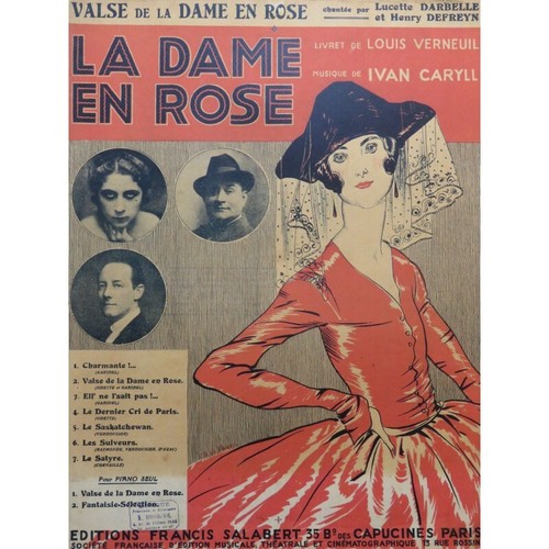 CARYLL Ivan Valse de la dame en rose Chant Piano 1916 | eBay