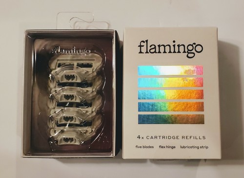 Flamingo Women's Razor 5 Blades 4 Cartridge Refills Replacement Smooth ...