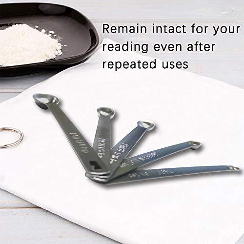 5 Pcs Stainless Steel Small Measuring Spoons Set Mini Measuring ...