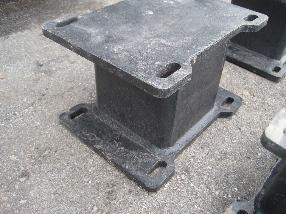 4 Large Vibratory Plate Compactor Rubber Isolator Shock Mount Black 8 ...