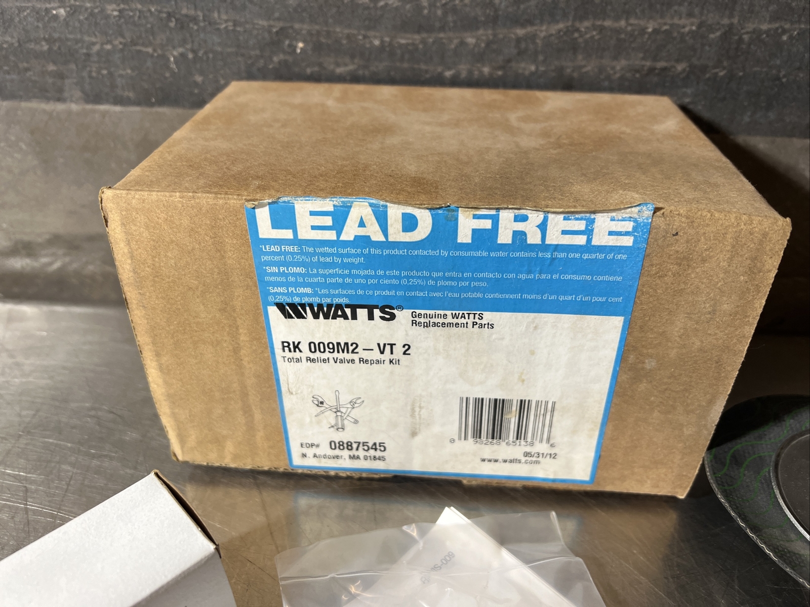 GENUINE - WATTS 0887545. RK 009M2-VT 2. Total Relief Valve Repair Kit ...