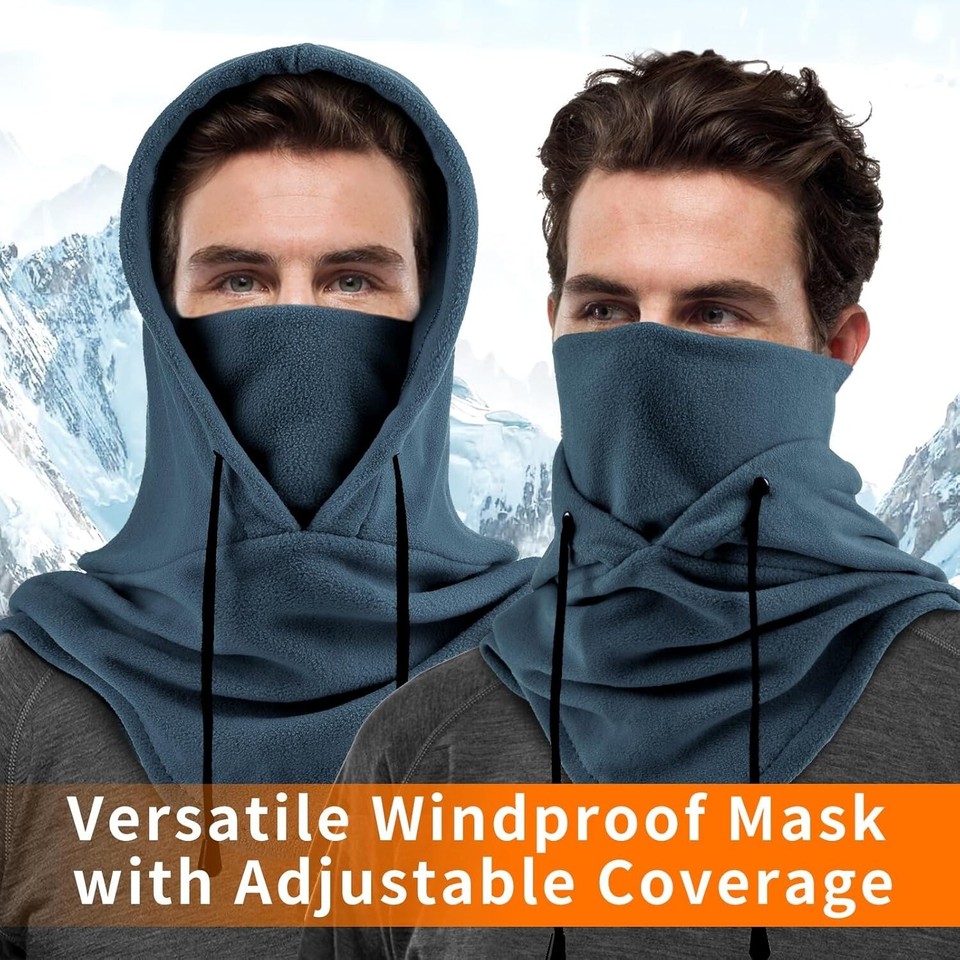 Winter Fleece Thermal Windproof Mask Balaclava Ski Full Face Mask for ...
