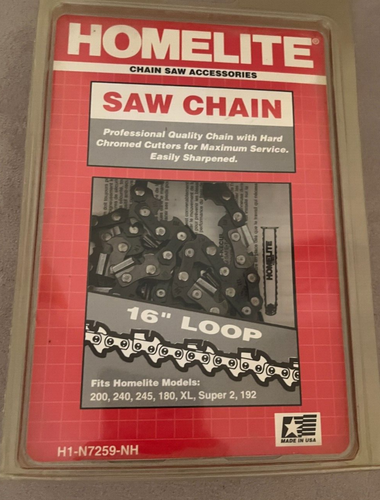 Homelite saw chain H1-N7259 16" loop for models 200,240,245,180, XL ...