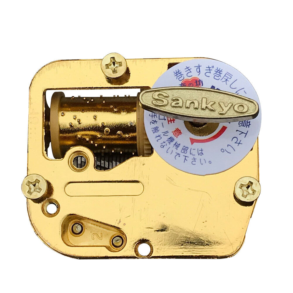 Music Box Parts Mechanism Gold Wind up Sankyo Musical Music Box Parts Mechanism Gold Wind up Sankyo Musical