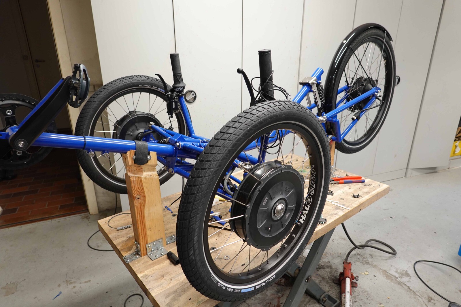 Veloks Electric Trike, High Performance, 6000 Watt, Colour Blue, Adult ...