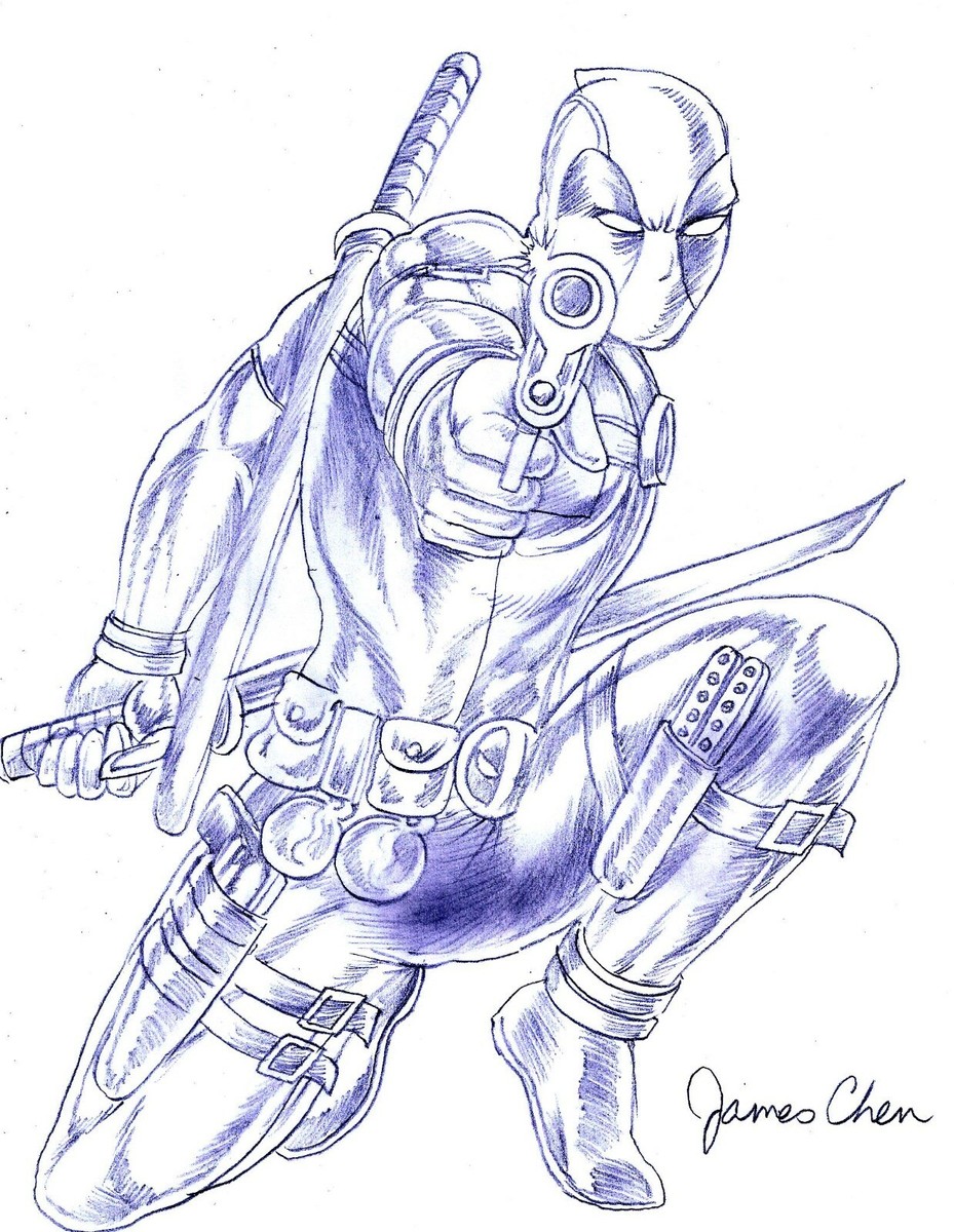 Dessins De Deadpool Au Crayon Drawing DEADPOOL In NORMAL Vs. ZOMBIE