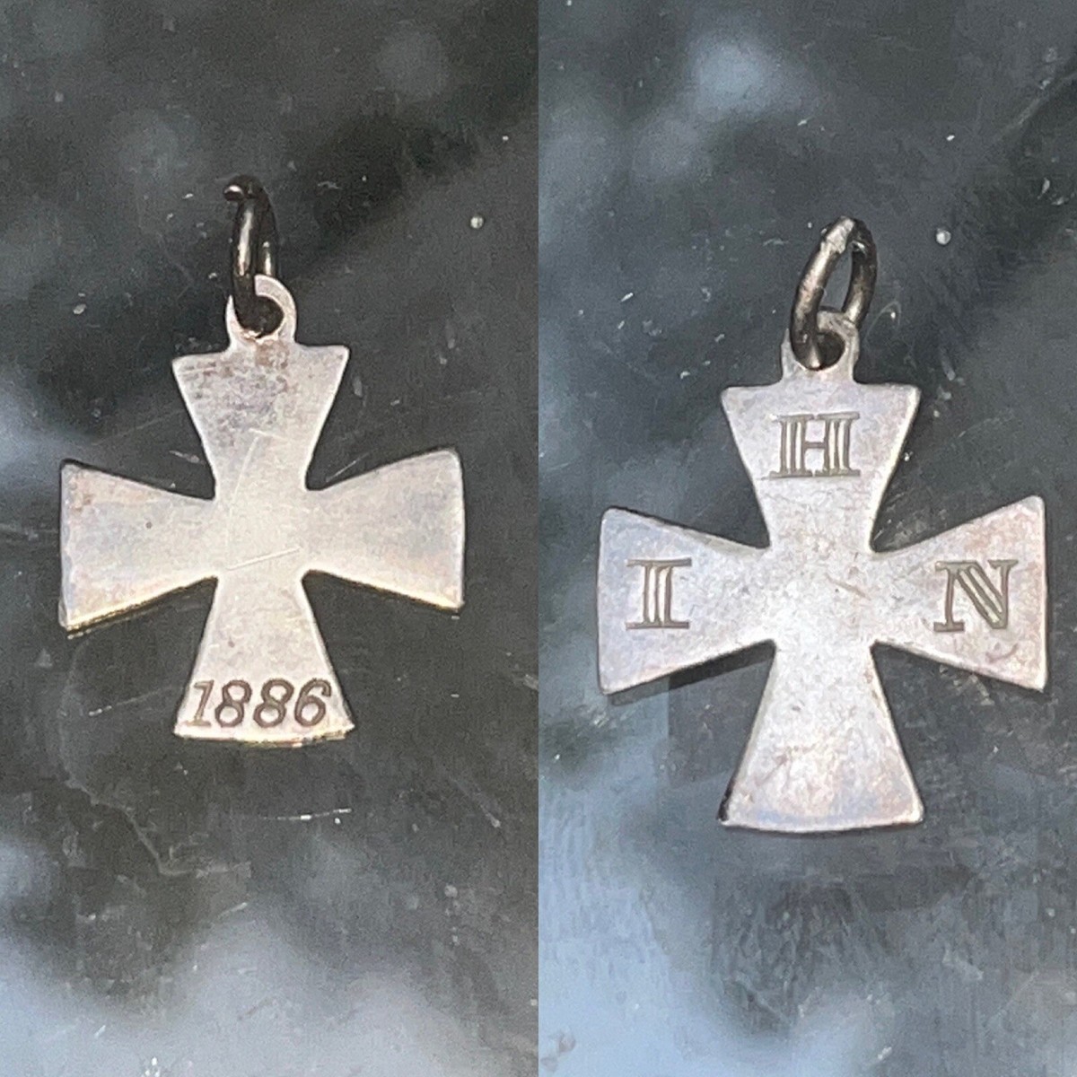Wrought Iron Cross Maltese Chrome Billet Firefighter Maltese Iron