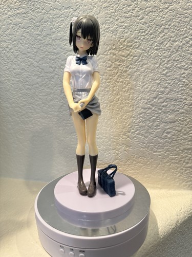 Anime School Girl Figure On Stand | eBay