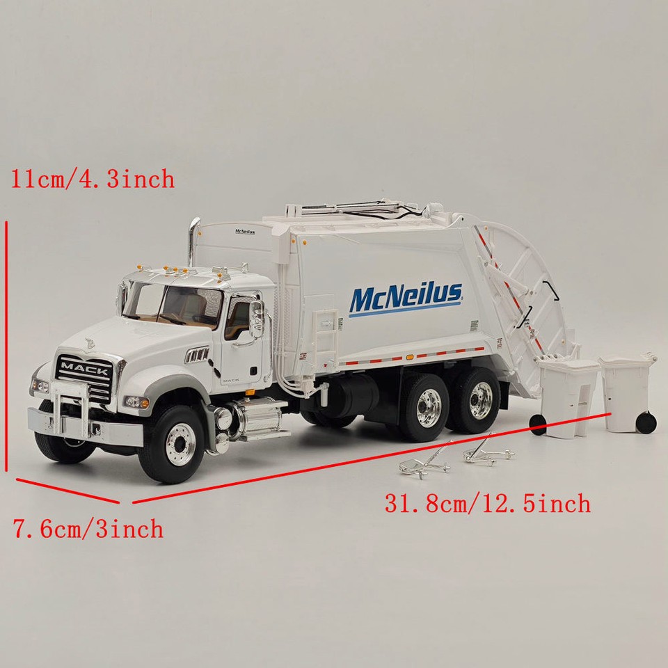 FIRST GEAR 1/34 Granite W/McNeilus Rear Load Refuse Body with Trash ...