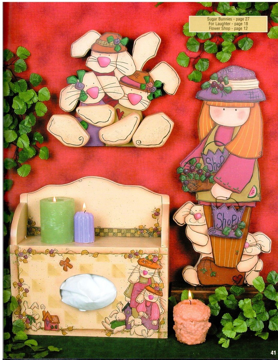 Monika Brint Painting Books Tole Patterns & Instructions, Decorative