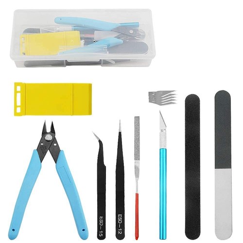 Professional 9 PCS Gundam Model Tools Kit Modeler Basic Tools Craft Set ...