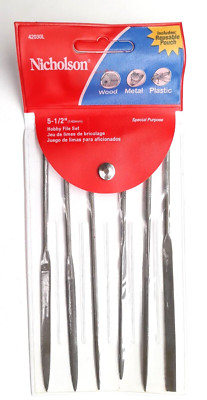 Crescent / Nicholson 42030L 6 Piece Miniature Hobby File Set 5-1/2" | eBay